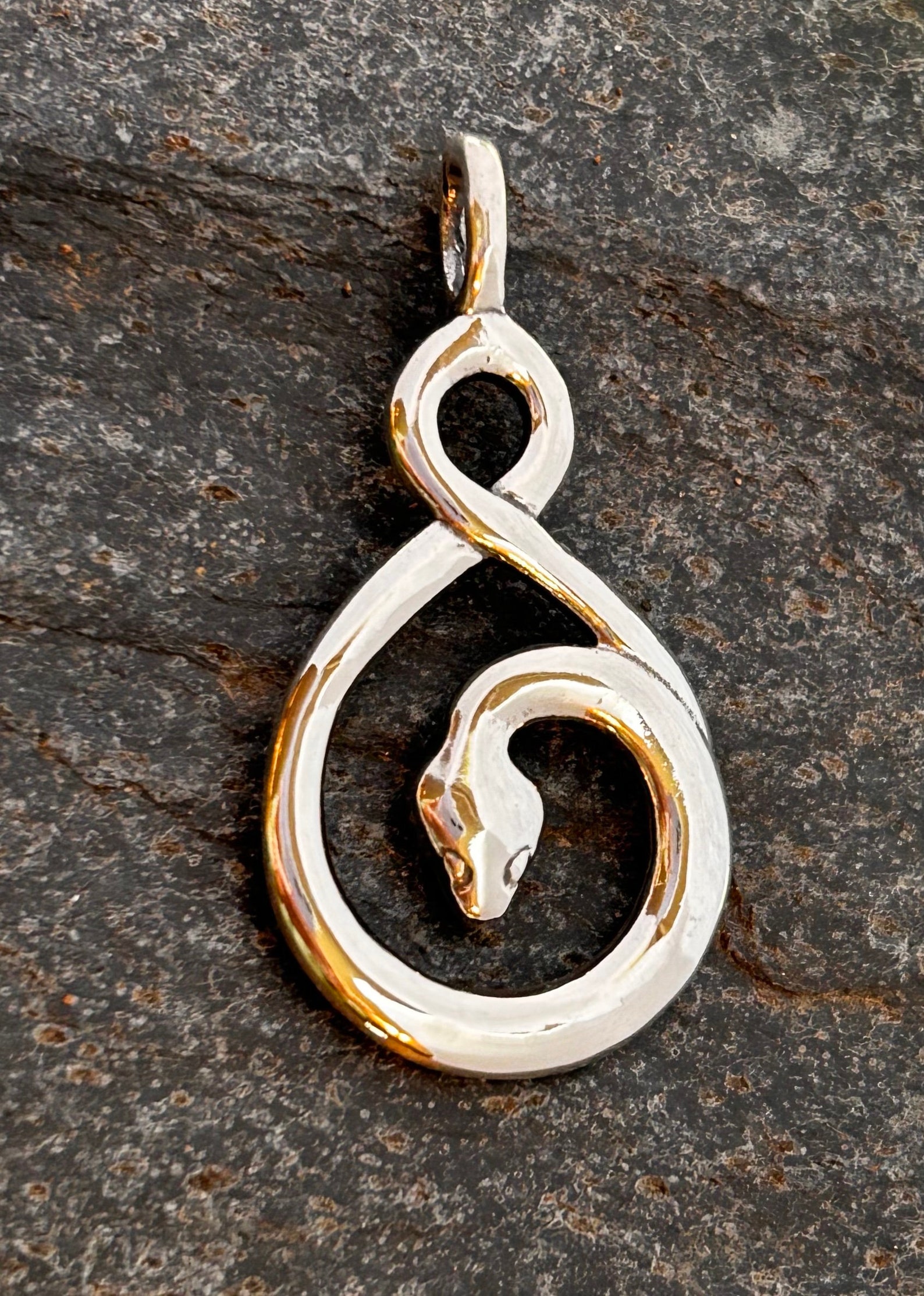 Serpent Totem, Snake Pendant, Nature Collection - Silver Symbolic ...