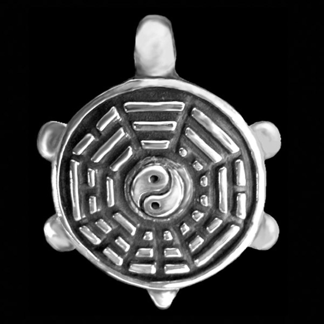 Trigram Turtle Pendant / Necklace Sacred Symbol Collection Silver ...