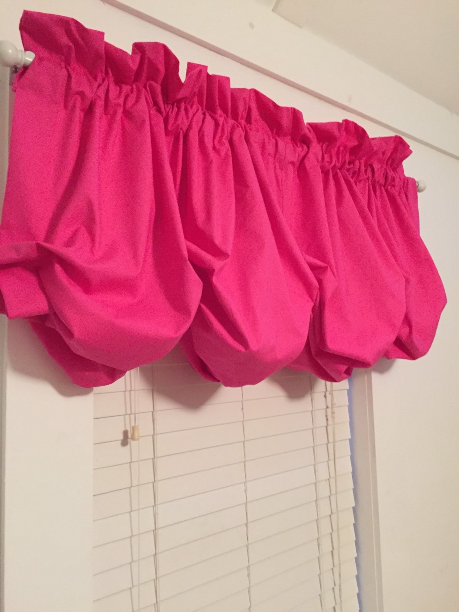 White or off White Balloon Valance With No Ruffle - Etsy