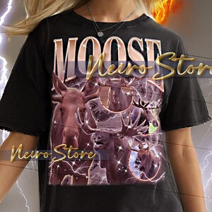 MOOSE ANIMAL Shirt, Moose Animal Vintage Shirt, Moose Animal Retro ...