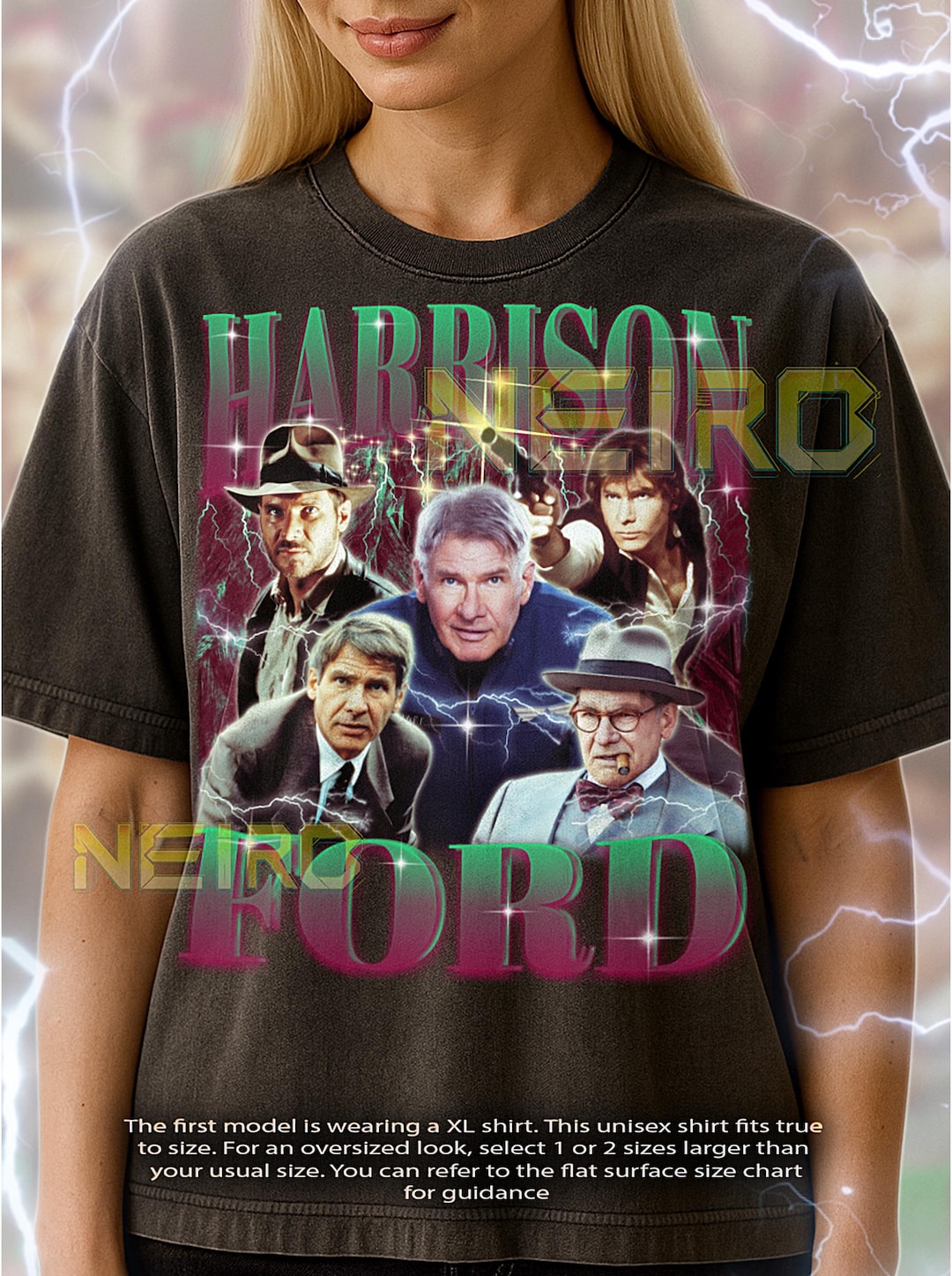 Harrison Ford Bootleg Shirt, Vintage Actor Star Hollywood Legend ...