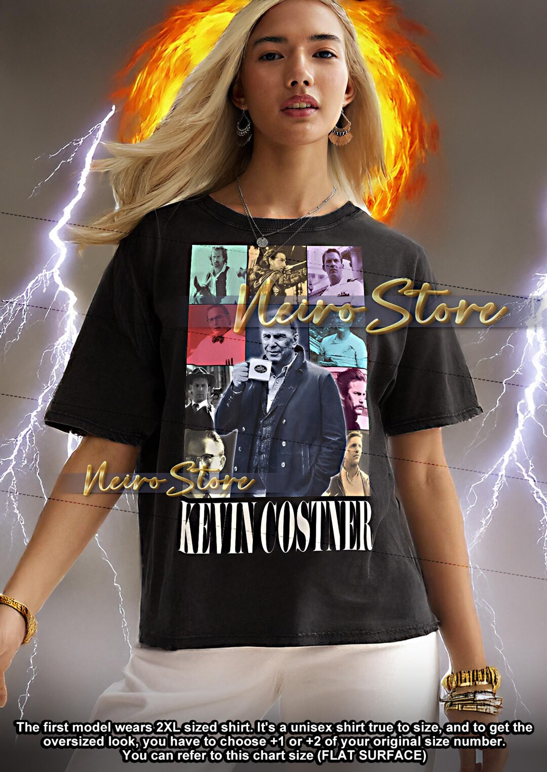 KEVIN COSTNER Shirt, Kevin Costner Vintage Shirt, Kevin Costner Retro ...