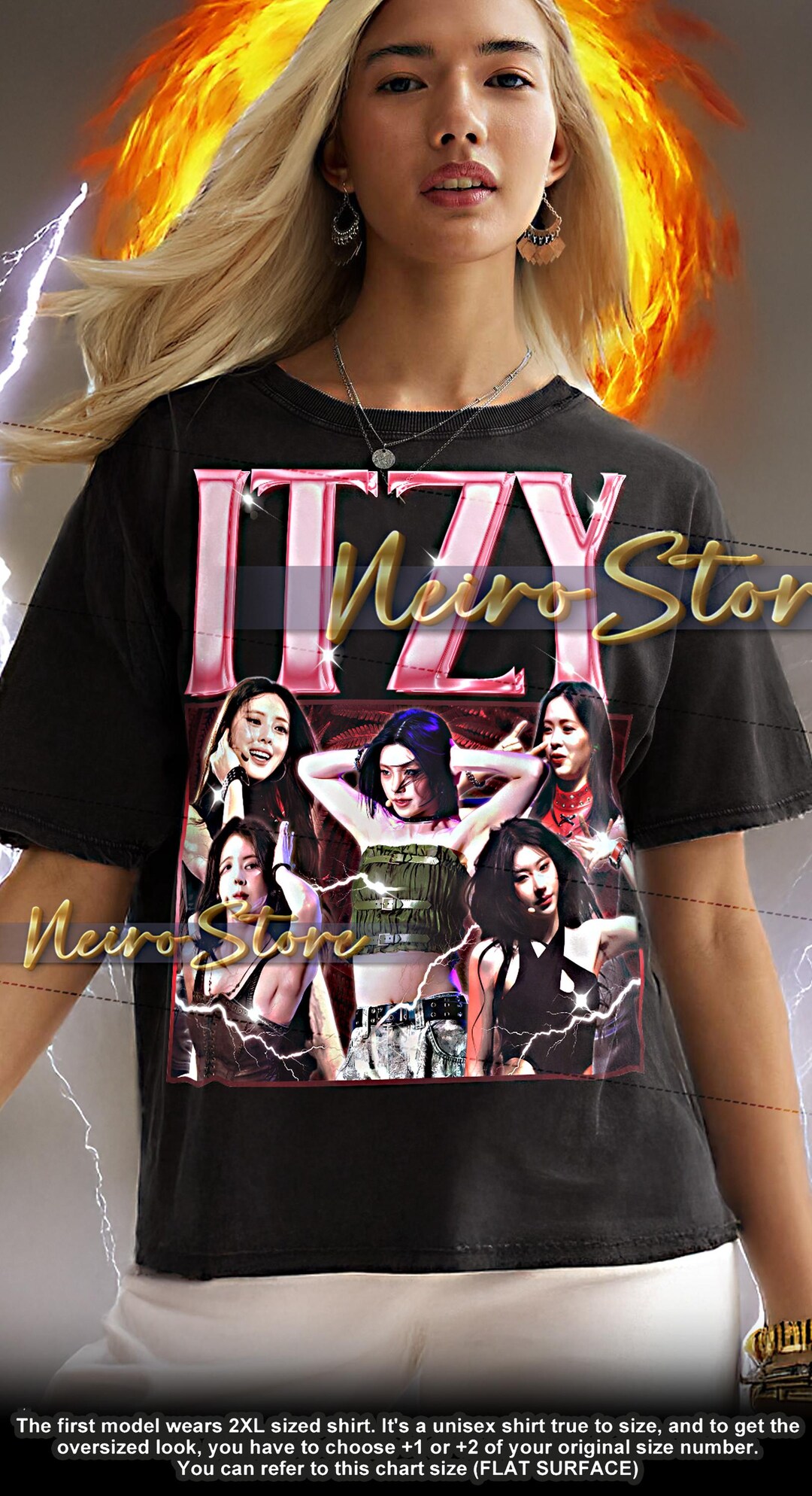 Itzy Bootleg Shirt, Itzy Retro Tees, Dance Power, Idol Energy Drop ...