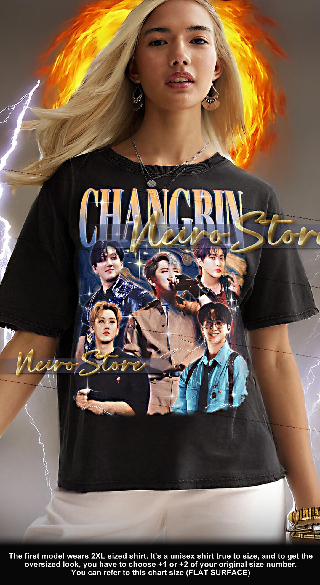 CHANGBIN Shirt - Changbin Retro Tees, Changbin Bootleg Tshirt, Changbin ...