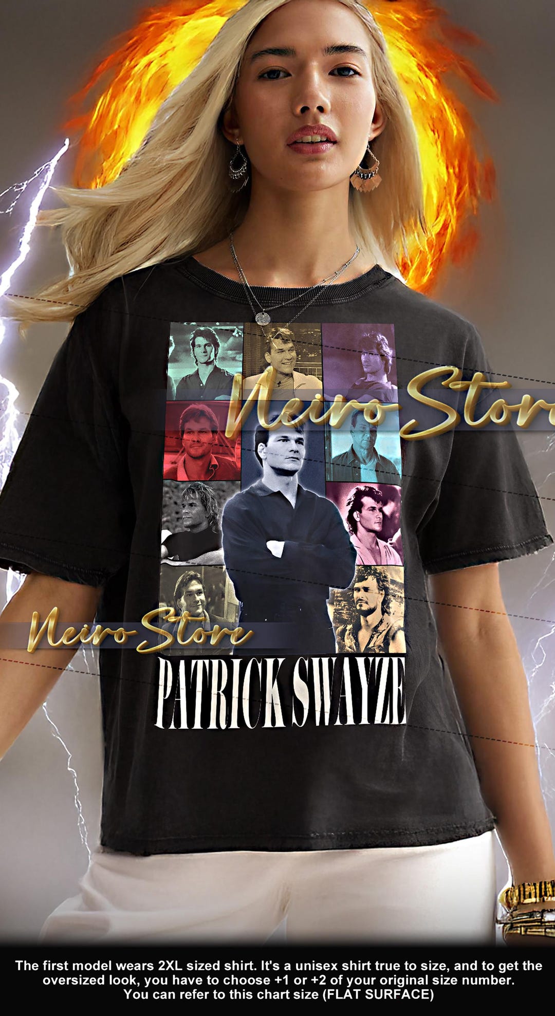 PATRICK SWAYZE Shirt, Patrick Swayze Eras Shirt, Patrick Swayze Retro ...