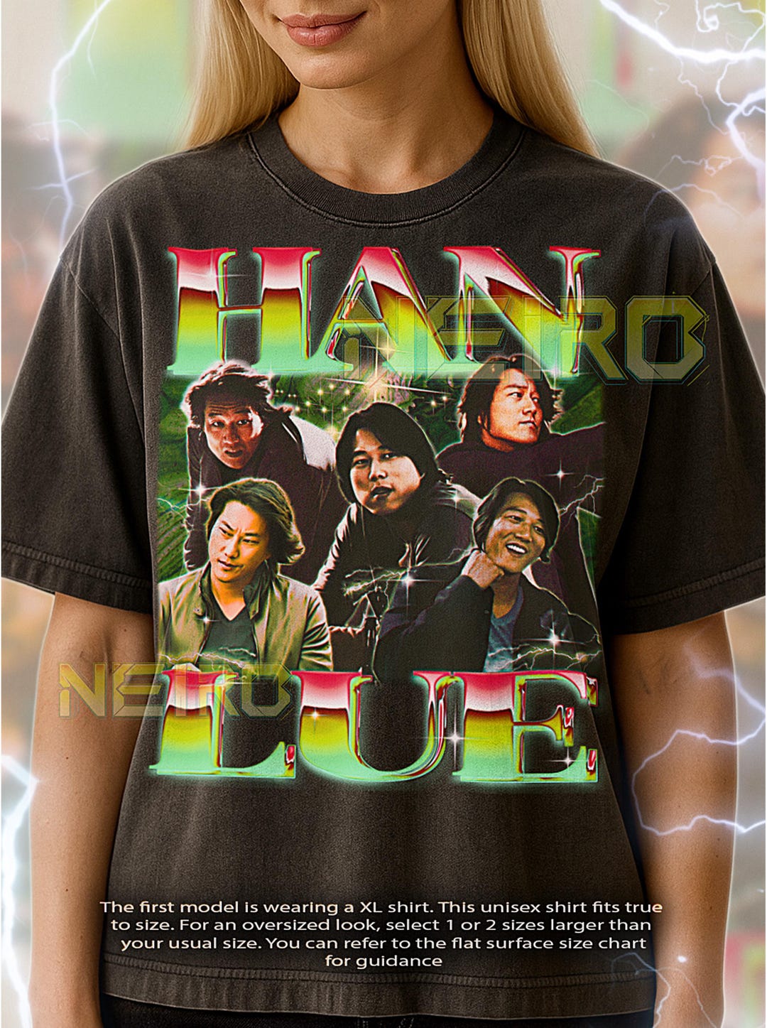 Han Lue Bootleg Shirt, Vintage Action Movie Character Racer Star Tee ...