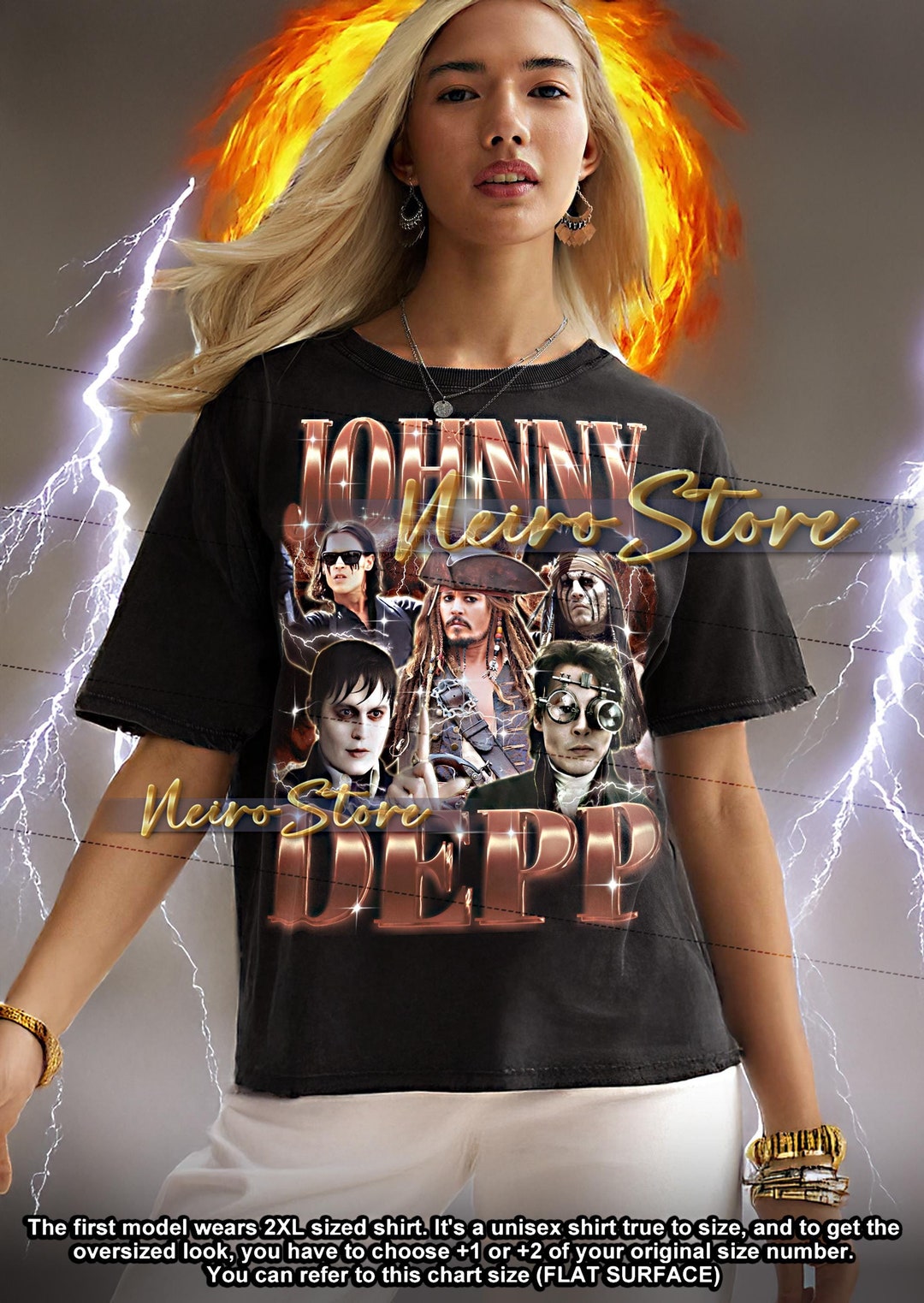 JOHNNY DEPP Shirt, Johnny Depp Vintage Shirt, Johnny Depp Retro 90s ...