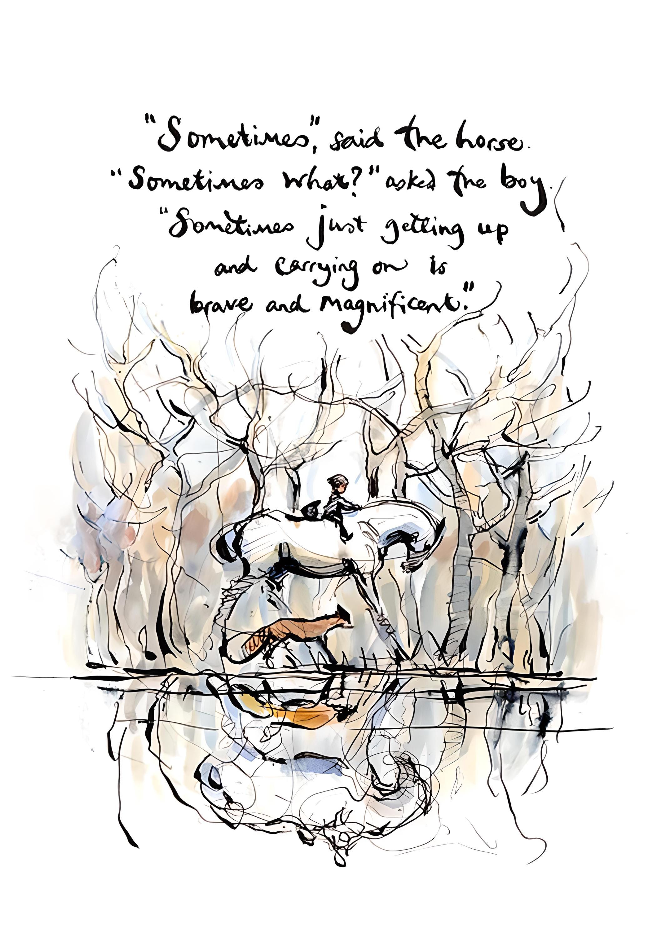 Charlie Mackesy Print : the Boy, the Mole, the Fox & the Horse ...