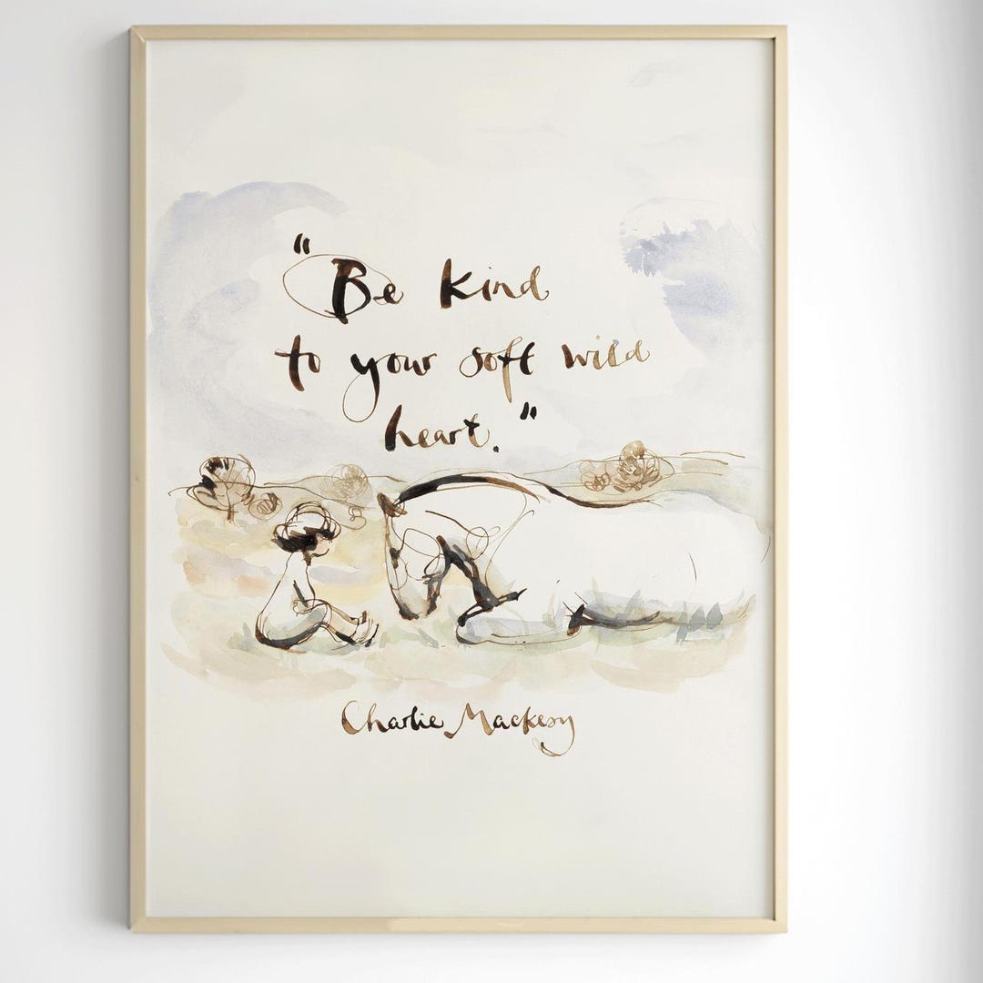 Framed Charlie Mackesy Print, the Boy the Mole the Fox and the Horse ...