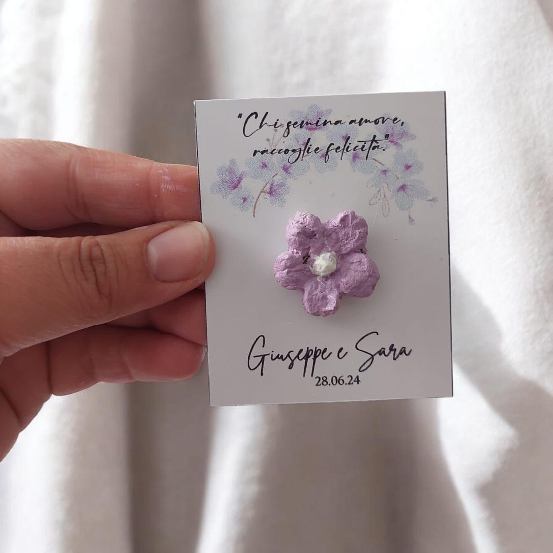 Personel Seed Paper | Seed Paper Favors | Seed Paper Gift | Flowers ...