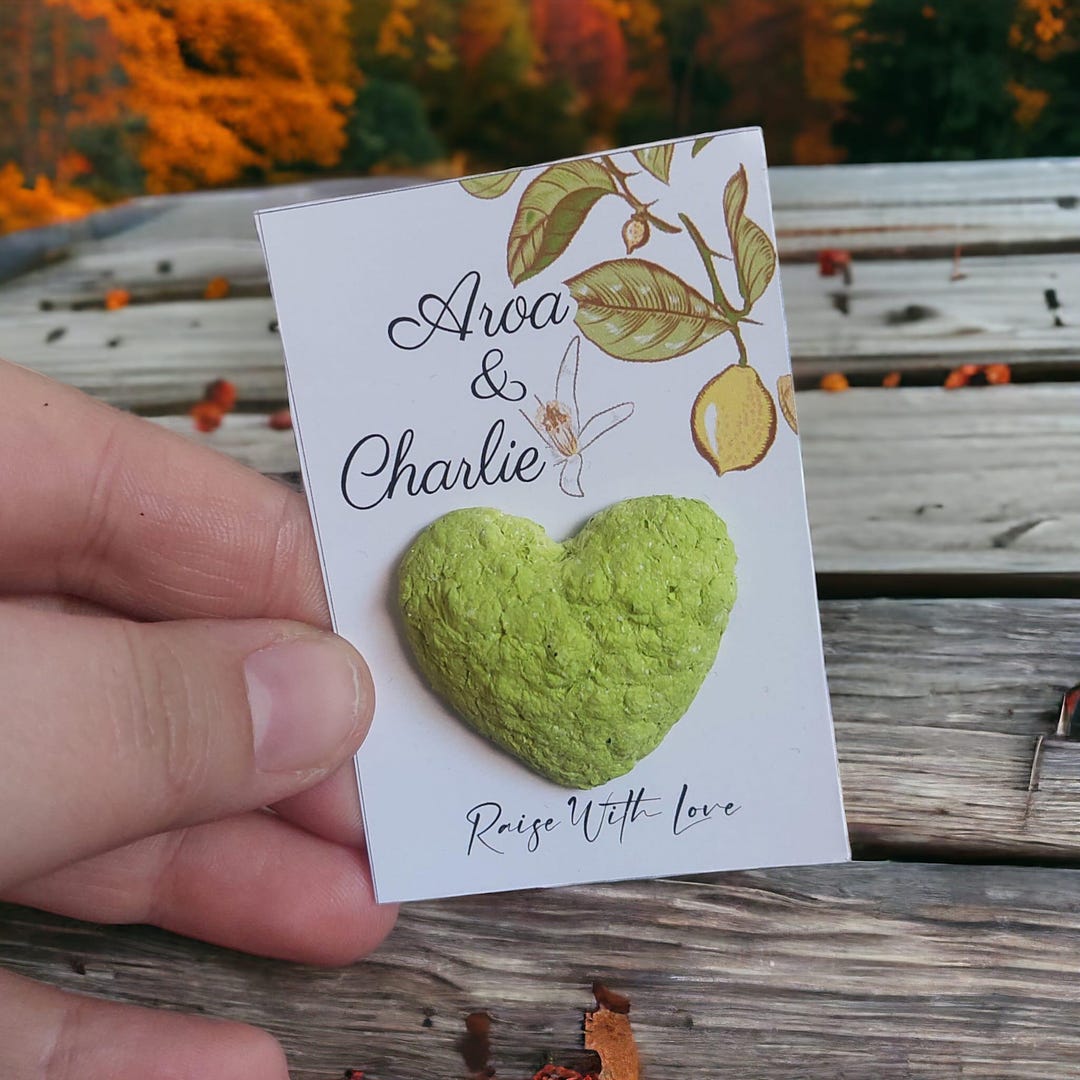 Personel Seed Paper Seed Paper Favors Seed Paper Gift Flowers Gift - Etsy