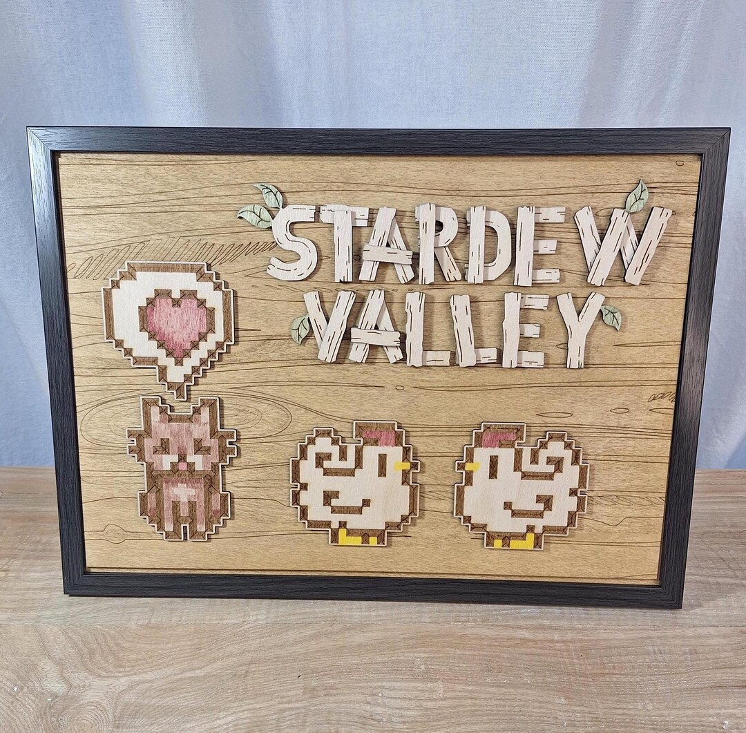 Stardew Valley Engraved Frame - Etsy