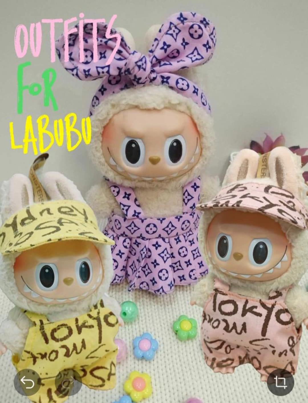 Handmade Labubu Outfit,overalls, Jumpsuit, Labubu Clothes - Etsy