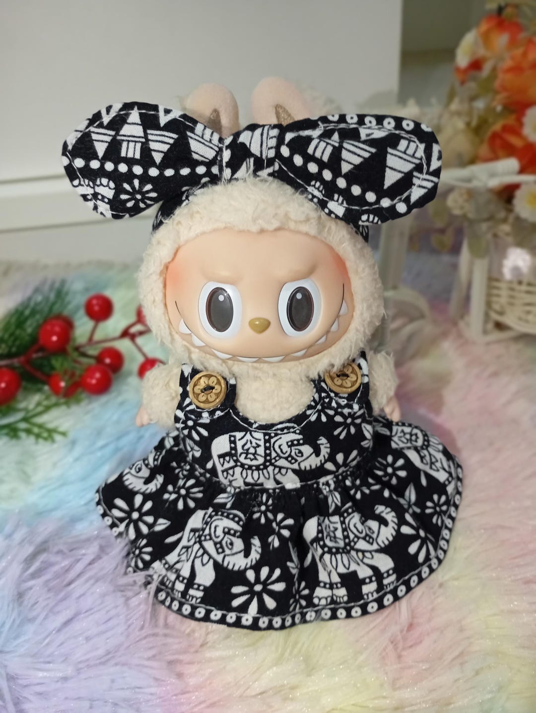 Handmade Labubu Outfit, Jeans Jumpsuit, Labubu Clothes - Etsy