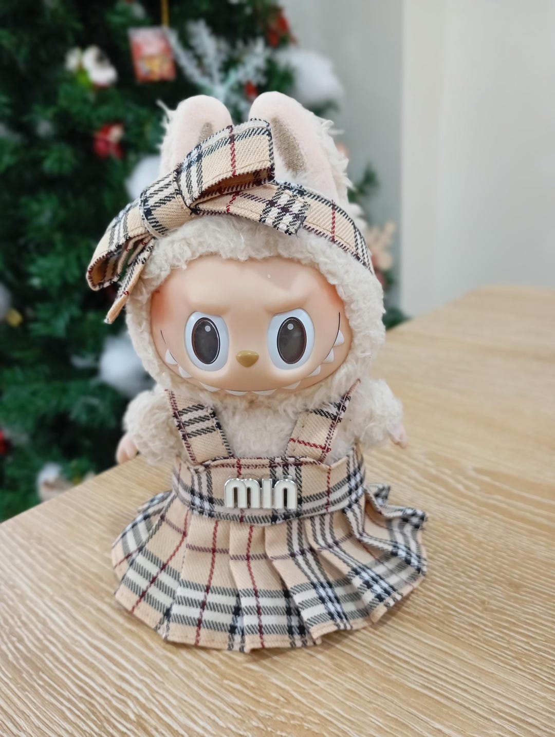 Handcrafted Labubu Dolls Outfit Sewing Luxury Dress Pattern Fabric ...