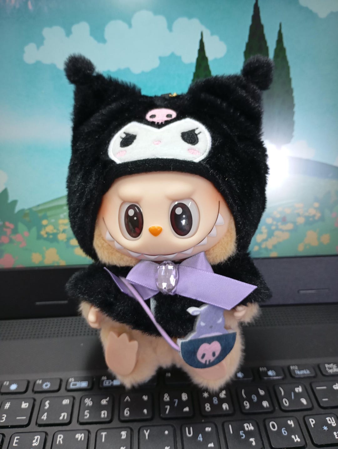 Labubu Hood Outfit, Kuromi, Kitty, Pompom Purin Character, Labubu ...