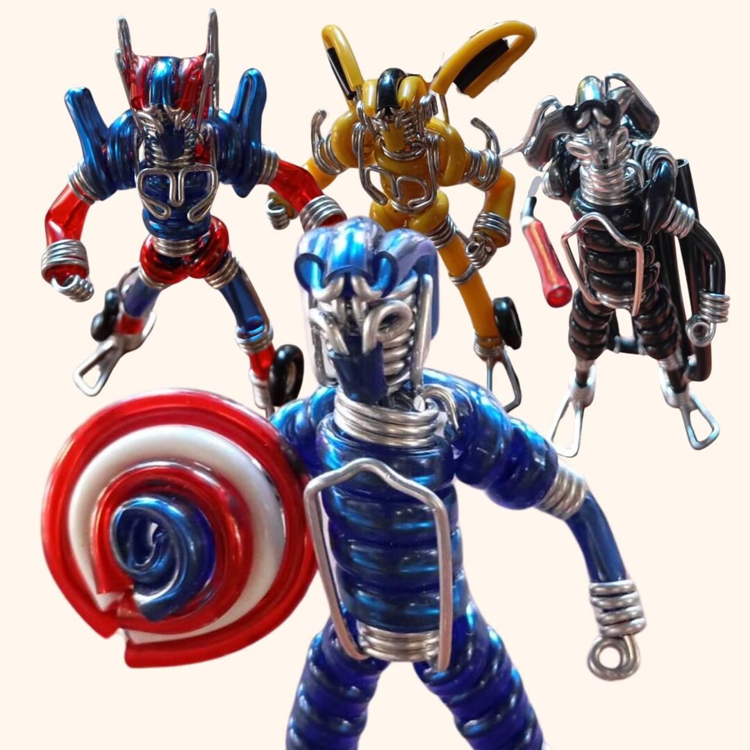 Handcraft Wire Toy Sculpture, Wire Art, 3D Super Hero, Model ...