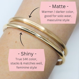 Personalized Custom 4mm Wide 14К Gold Fill Cuff With Brushed Matte ...