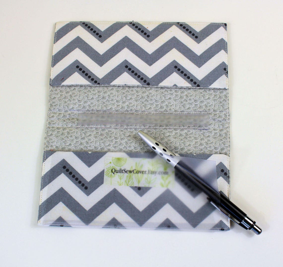 Sharon Chevron Checkbook Cover for Duplicate Checks With Pen - Etsy