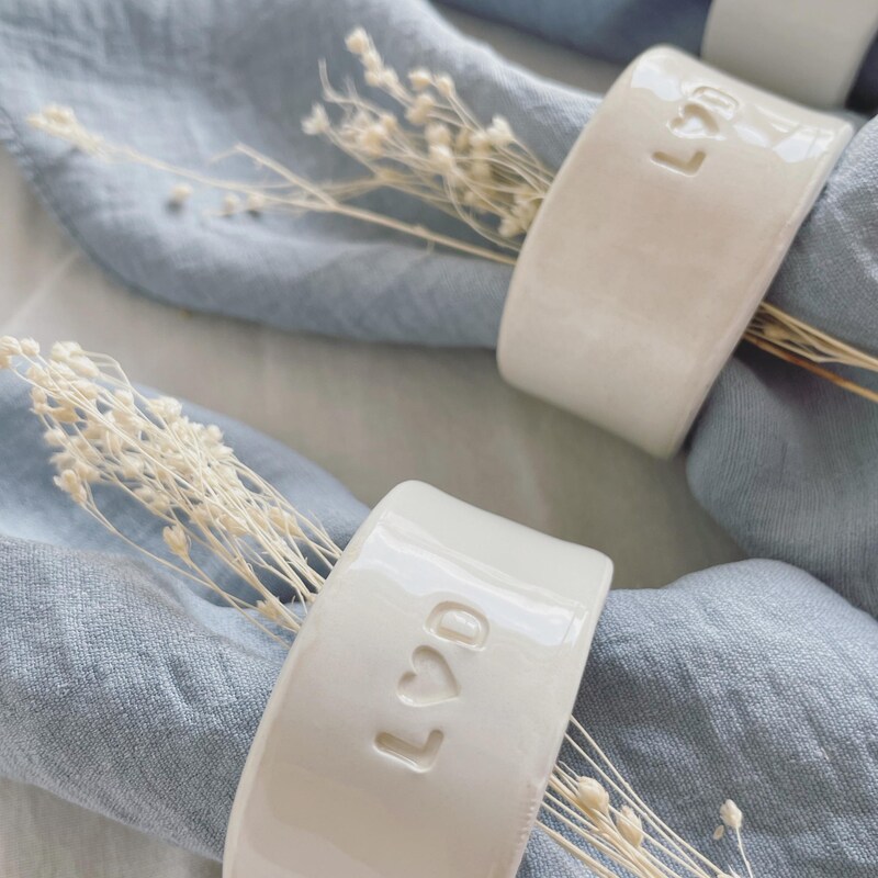 Ceramic Napkin Rings - Etsy