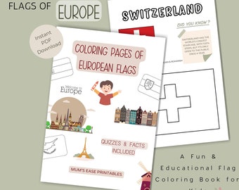 european flag coloring book
