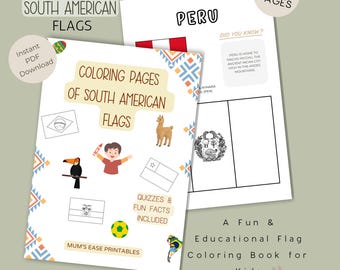 south america flag coloring page