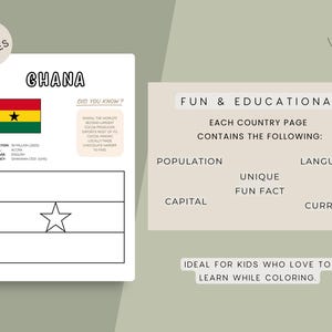 Africa Flag Coloring Pages for Kids | Homeschool Geography Printable ...