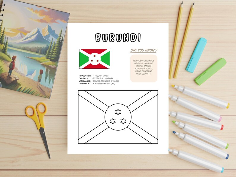 Africa Flag Coloring Pages for Kids | Homeschool Geography Printable ...