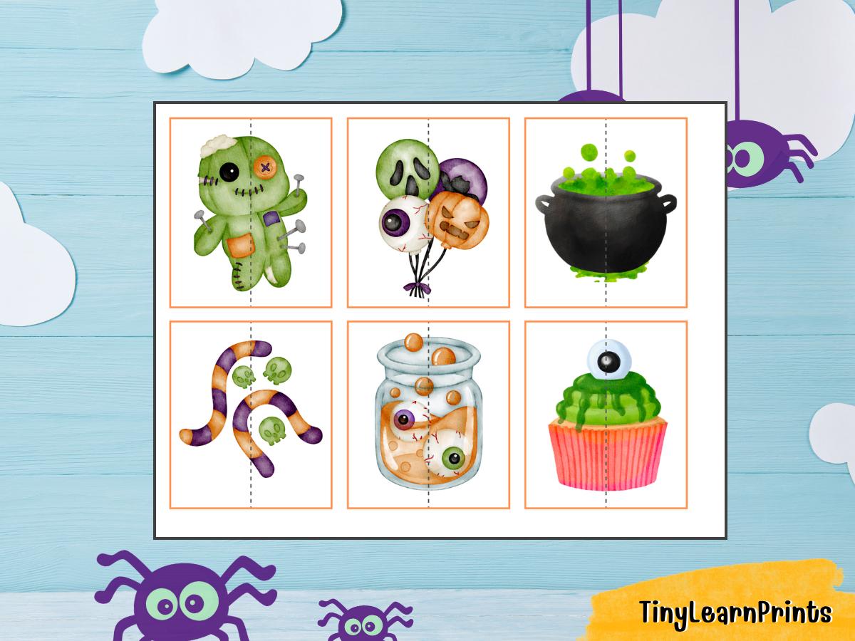 30 Halloween Matching Game: Kids Activity, Memmory Game, Flashcards ...