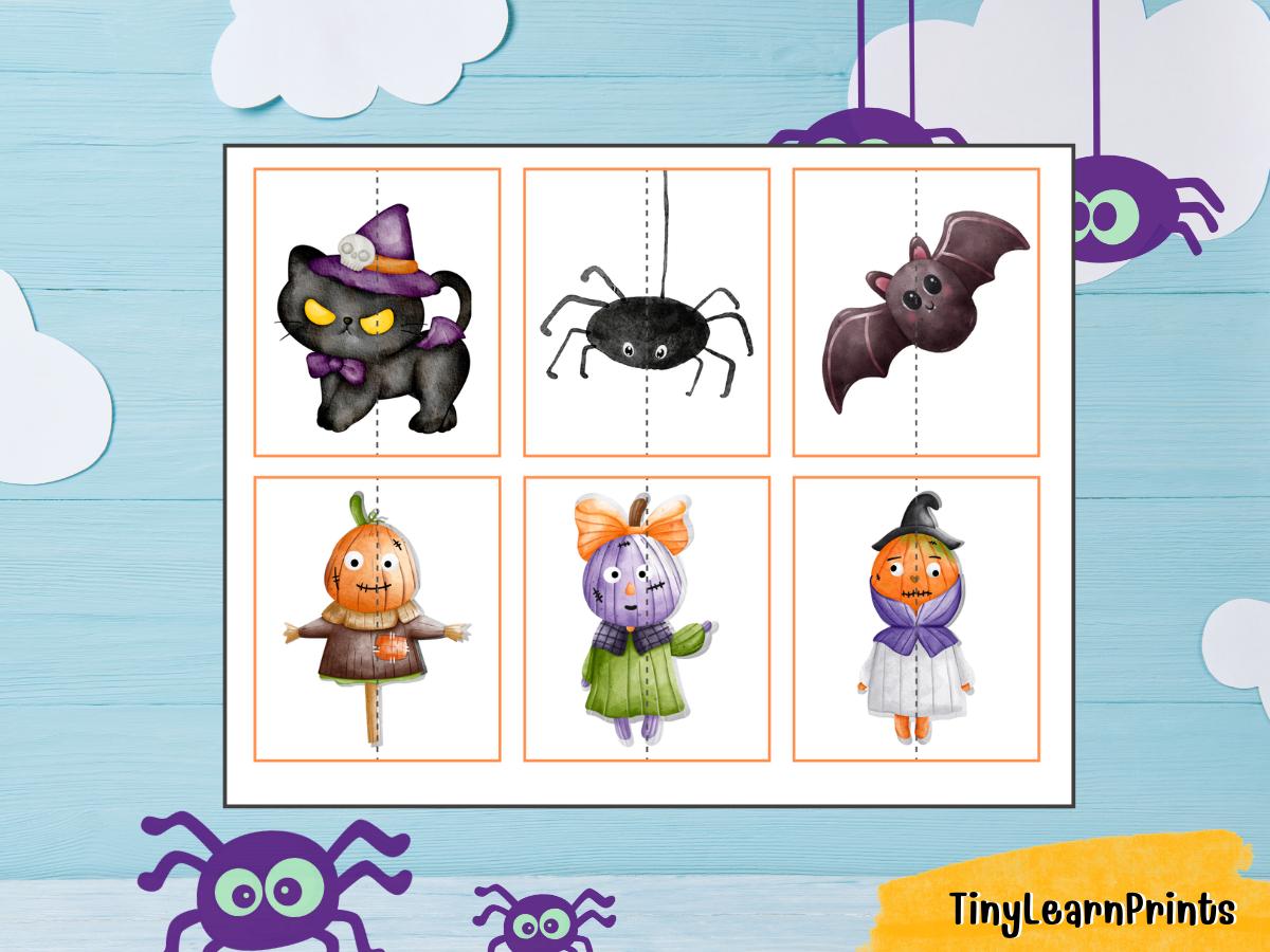 30 Halloween Matching Game: Kids Activity, Memmory Game, Flashcards ...