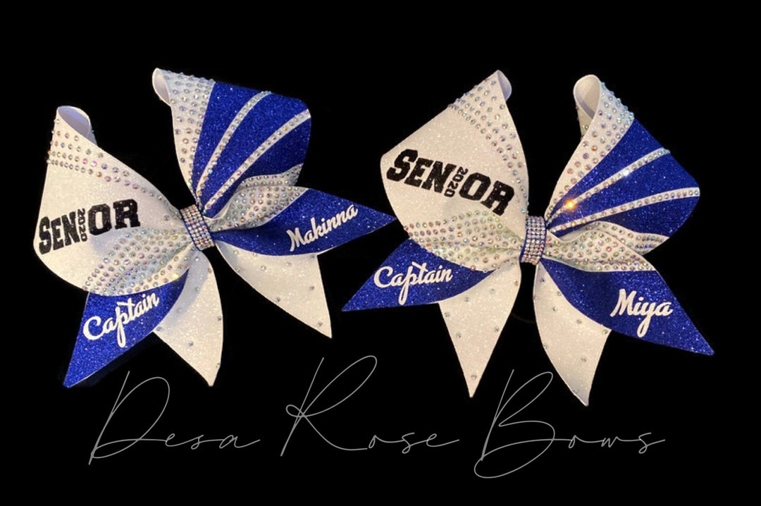 Senior Bow With Rhinestones~ You Choose Colors and Customization - Etsy