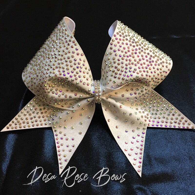Rhinestone Cheer Bow - Etsy
