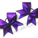 Metallic Pigtail Bow Set Ponytail Bow Set Competition Bows - Etsy