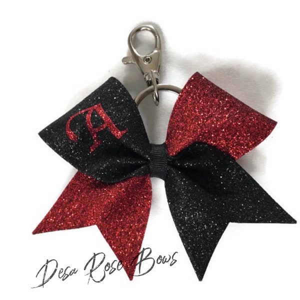 Cheer Bow Key Chain - Etsy