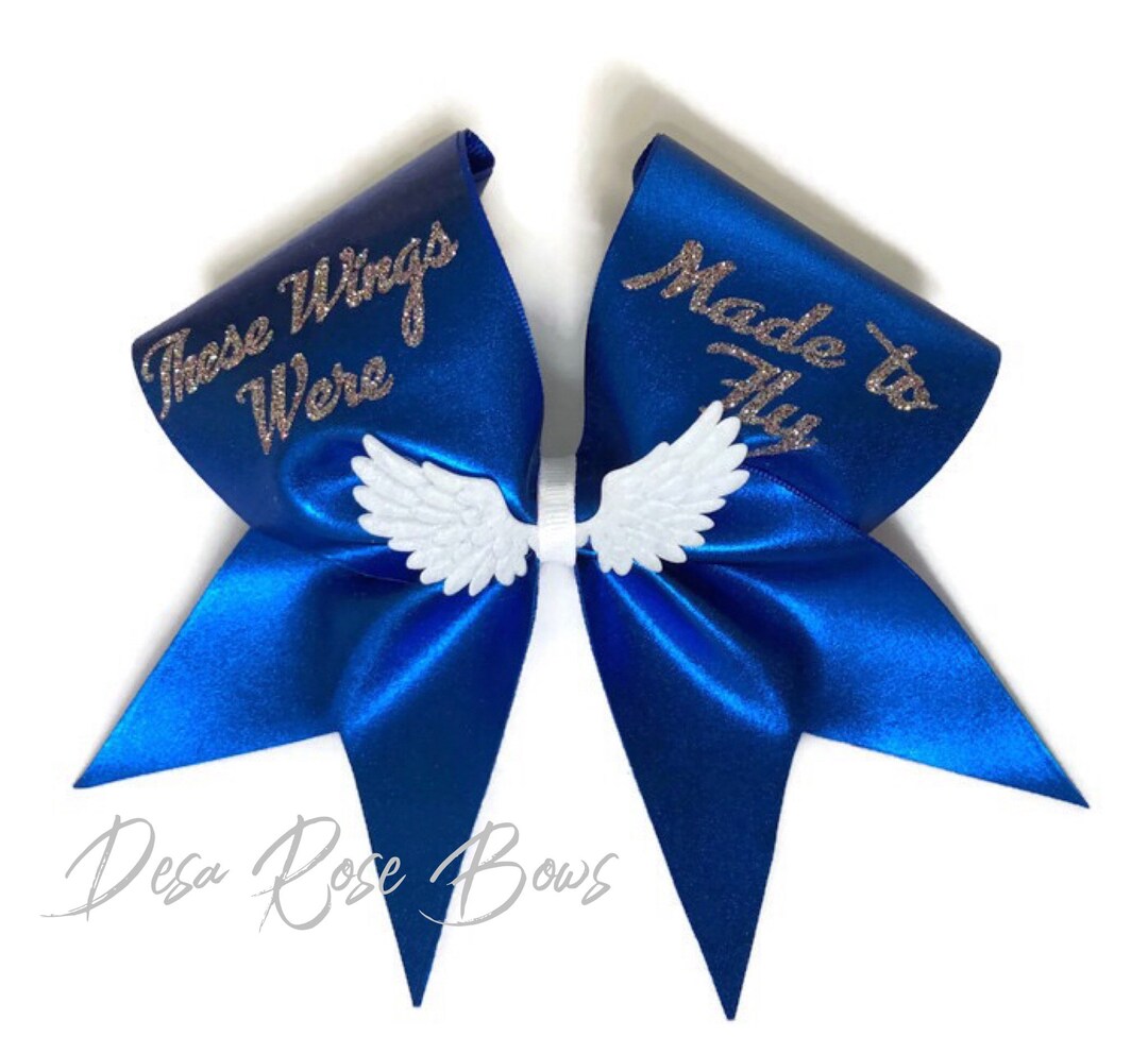 Cheer Bow These Wings Were Made to Fly - Etsy