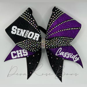 Senior Bow With Rhinestones~ You Choose Colors and Customization - Etsy