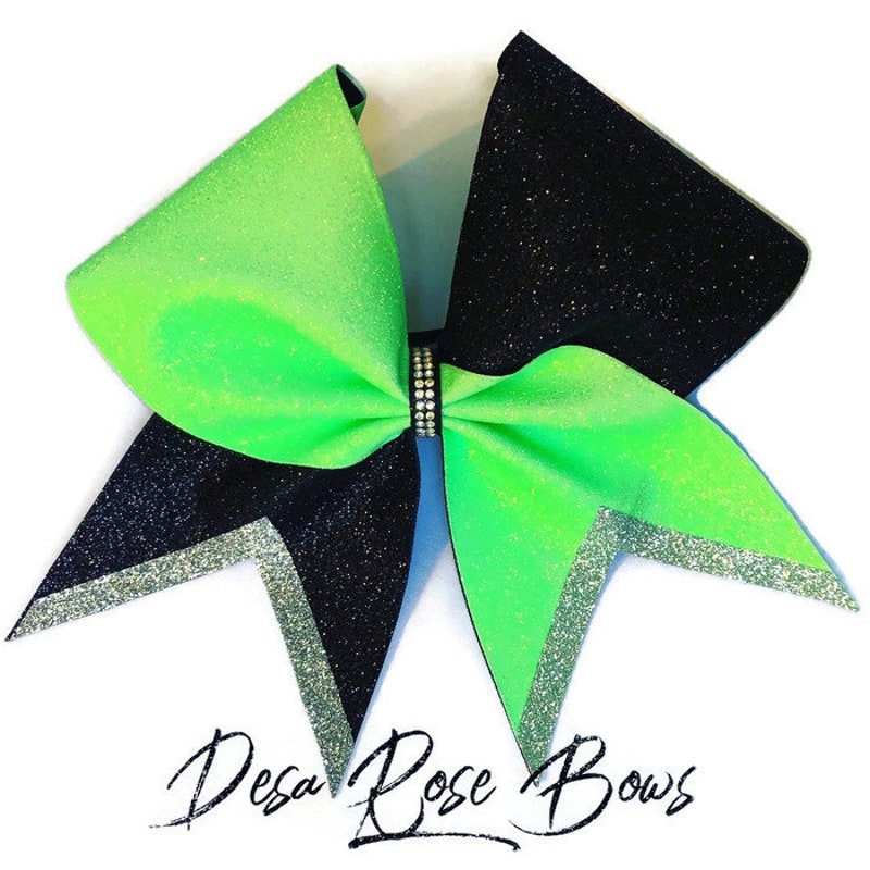 Green Cheer Bow - Etsy