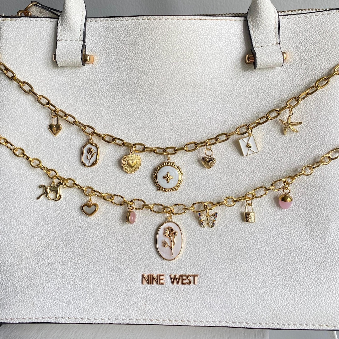 Design Your Gold Purse Charm Chain: Customizable Handbag Accessory - Etsy