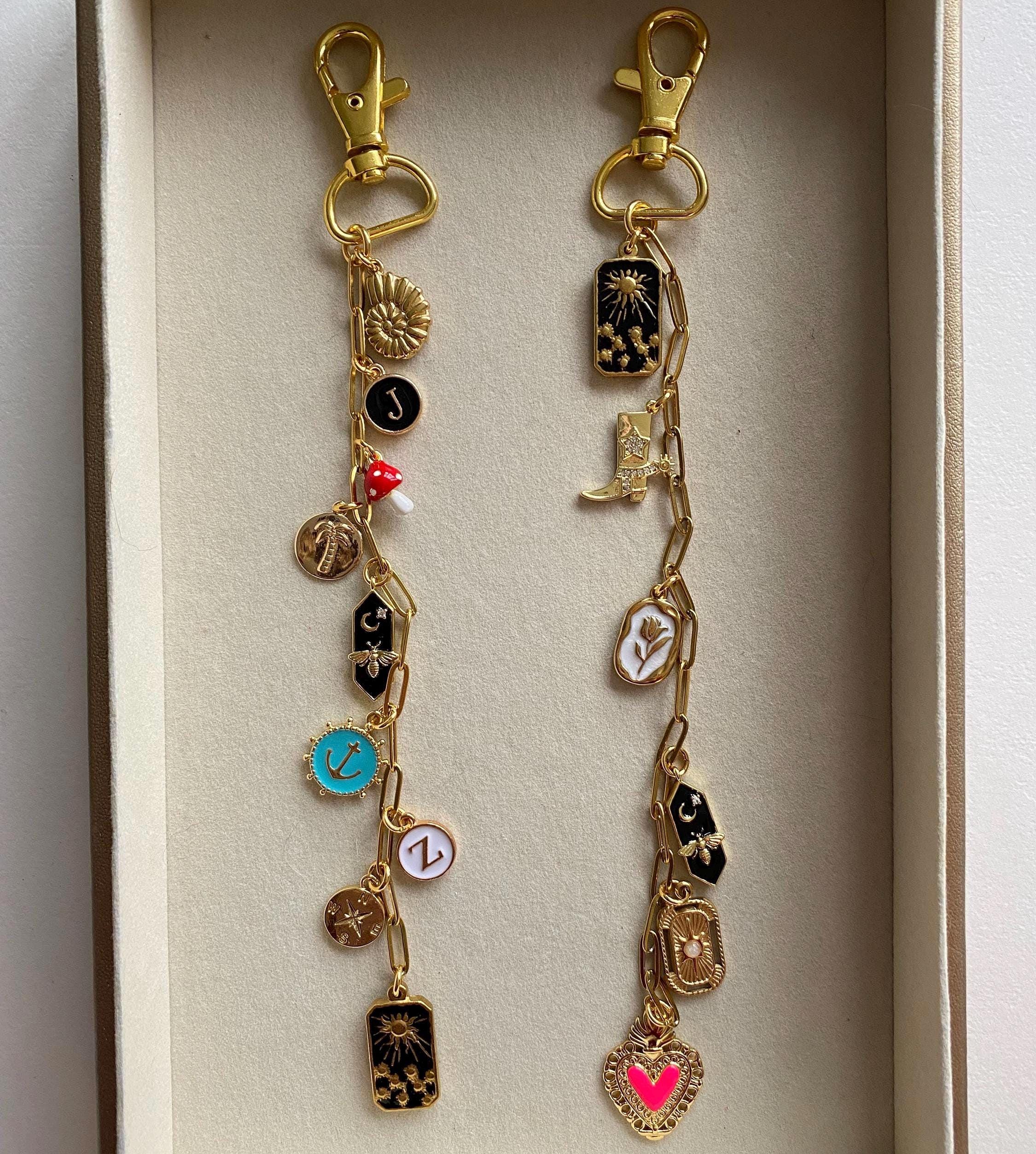 Make Your Own Keychain, Personalized Bag Charm, Custom Keychain, Purse ...