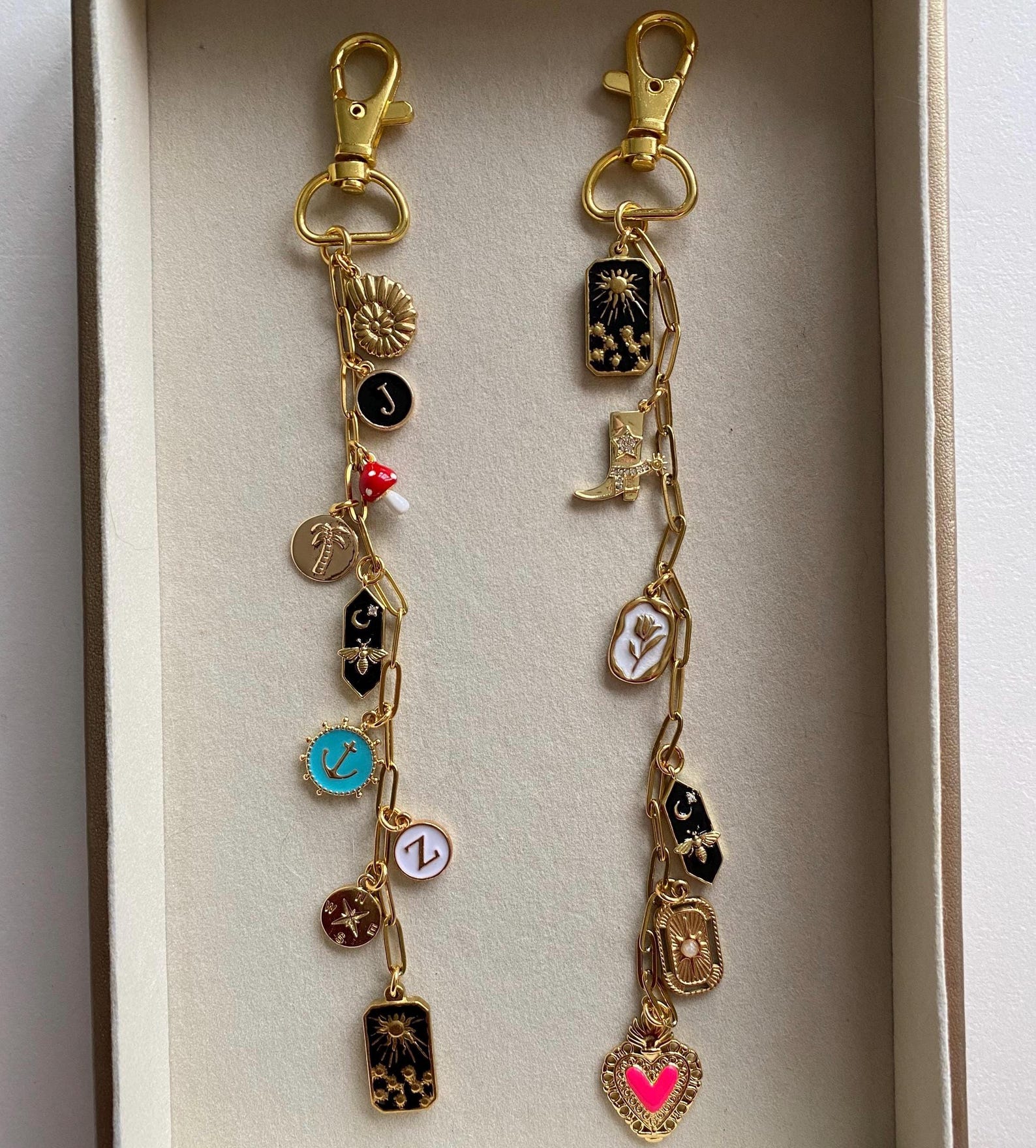 Make Your Own Keychain, Personalized Bag Charm, Custom Keychain, Purse ...