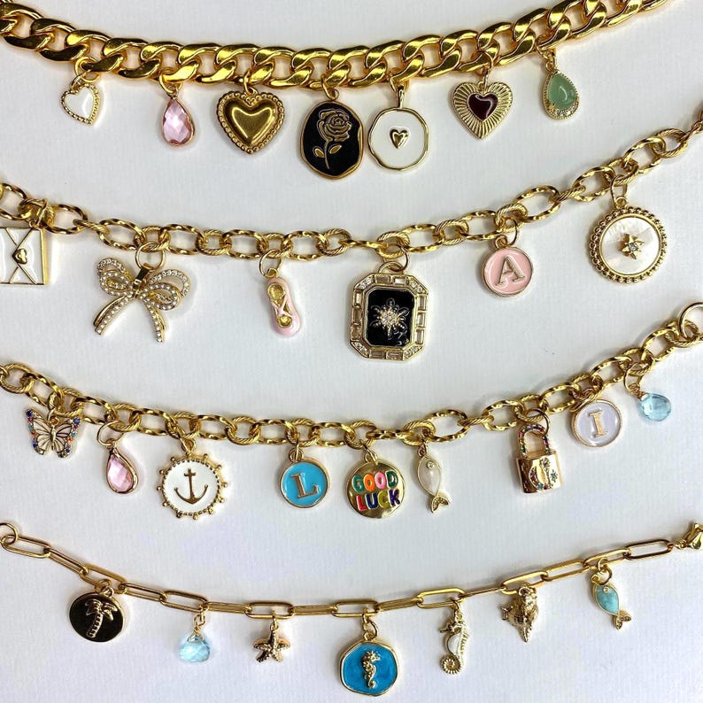Build Your Own Custom Charm Bracelet, Personalized Charm Bracelet ...
