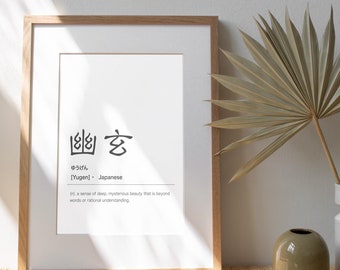 Itadaki-masu Definition Poster Japanese Prints Kanji Wall Art Japanese ...