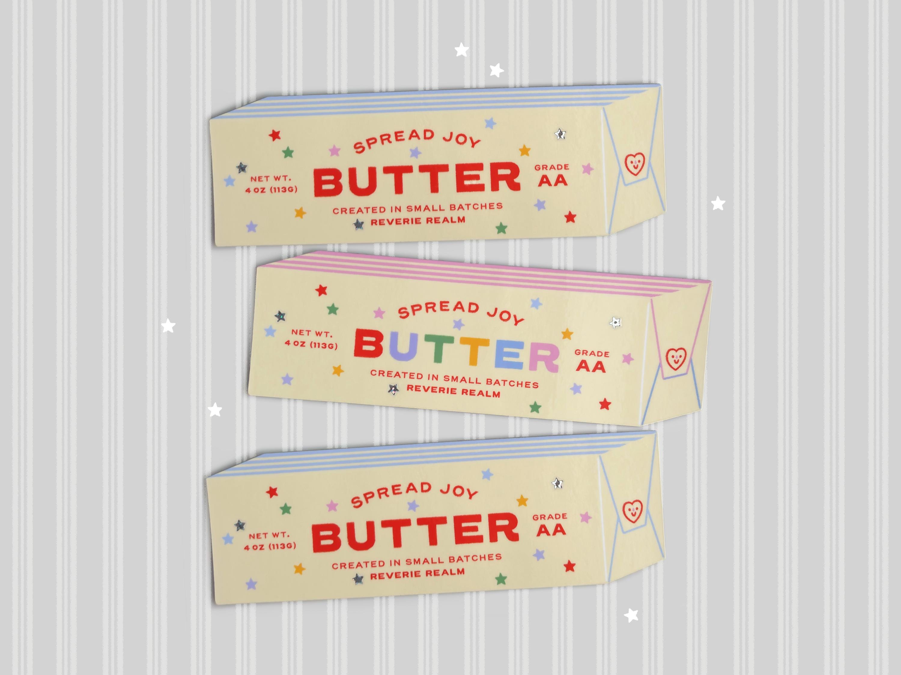 Spread Joy Butter Bookmark - Etsy