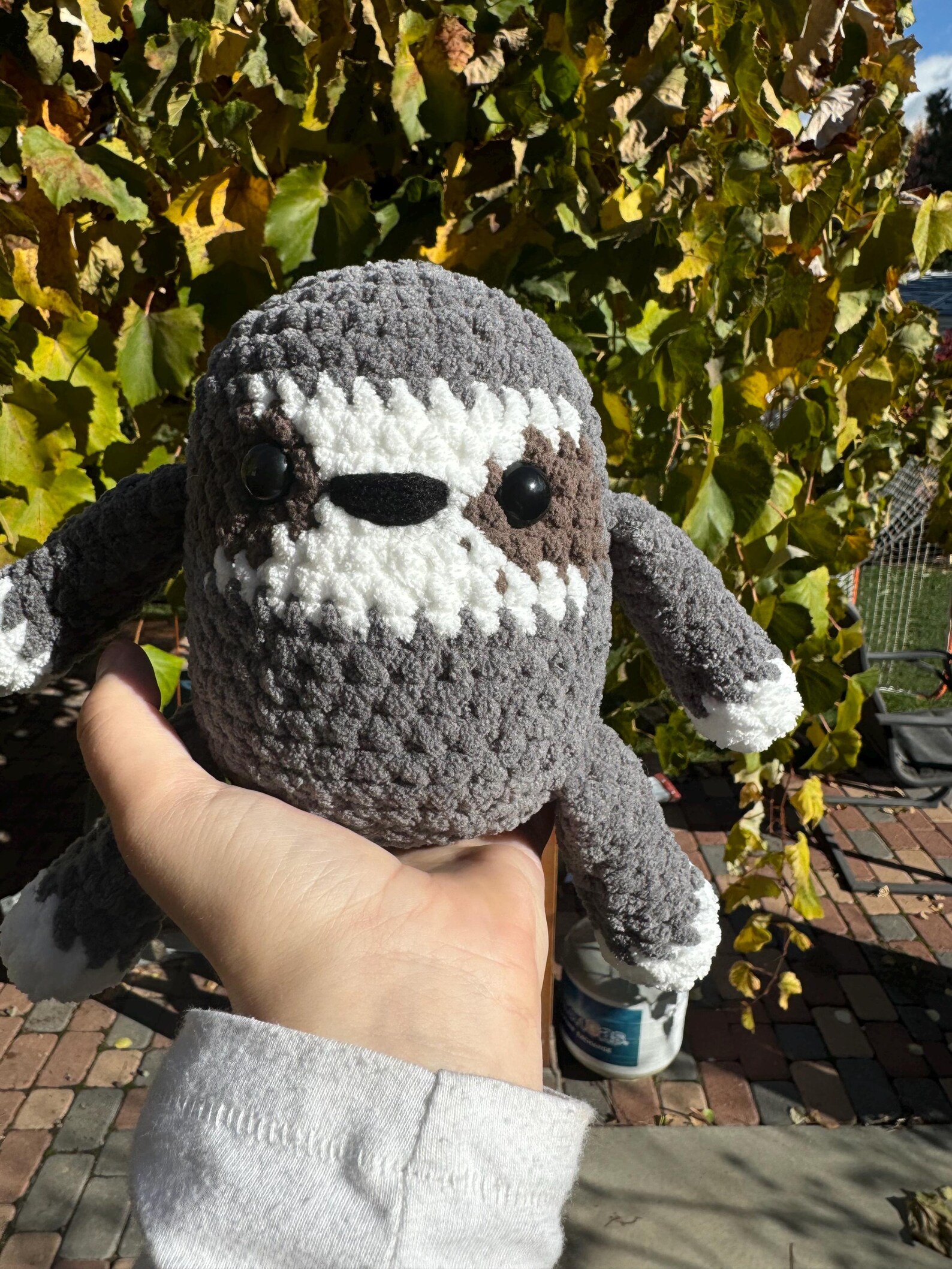 Crocheted Sloth Amigurumi Plushie Stuffed Animal, Kids Toy, Decoration ...