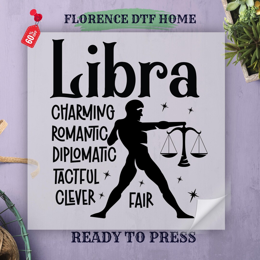 Libra Zodiac Birth Chart Reading Dtf Transfer, Horoscope Career Reading ...