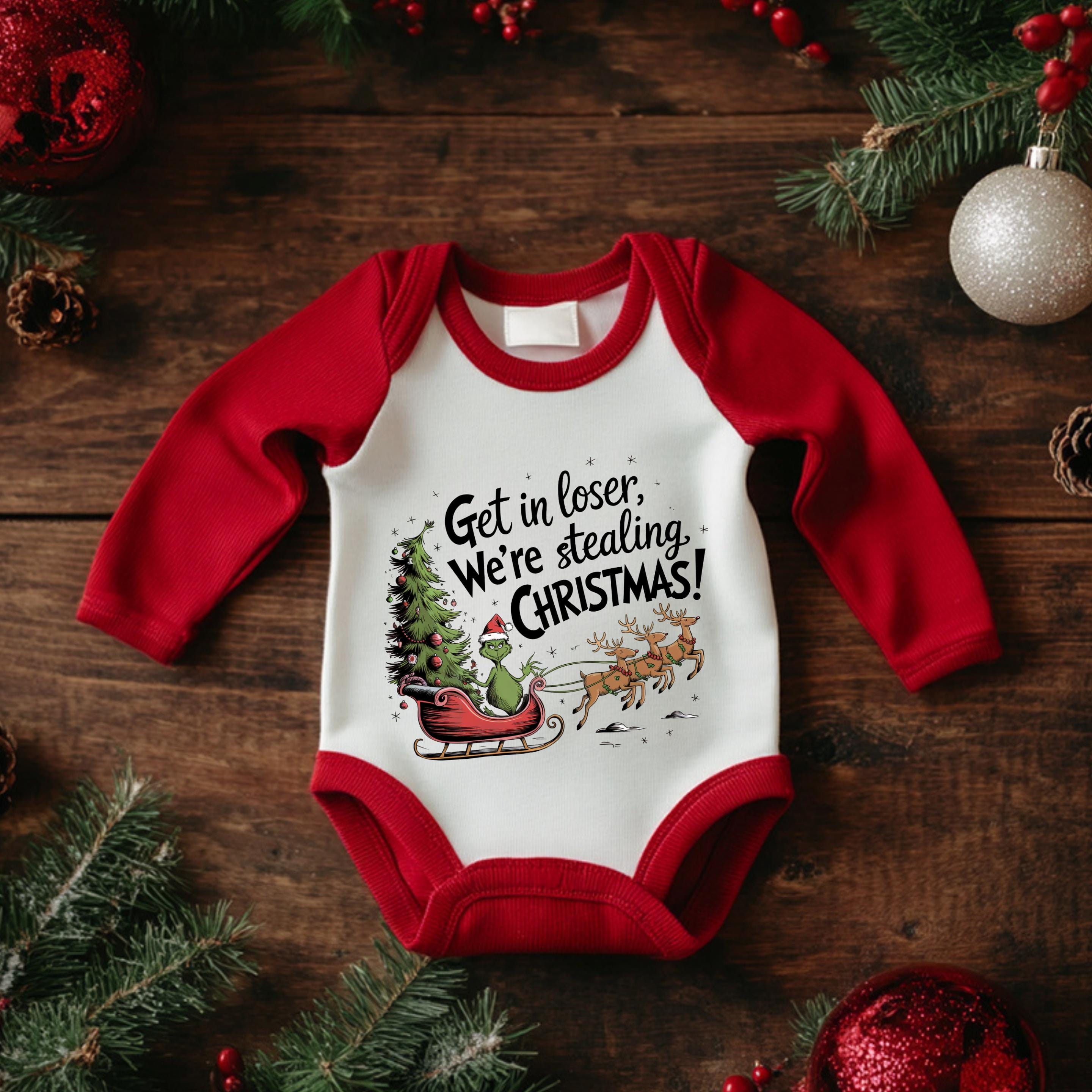 Funny Christmas Movie DTF Transfer: "get in Loser" Holiday Heat Press ...