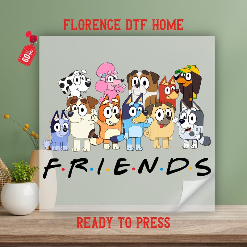 Bluey Heat Transfer - Etsy