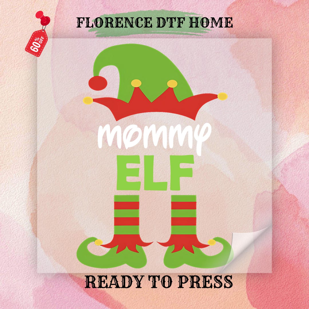Christmas Elves Dtf Transfer, Funny Matching Family Holiday, Cute ...