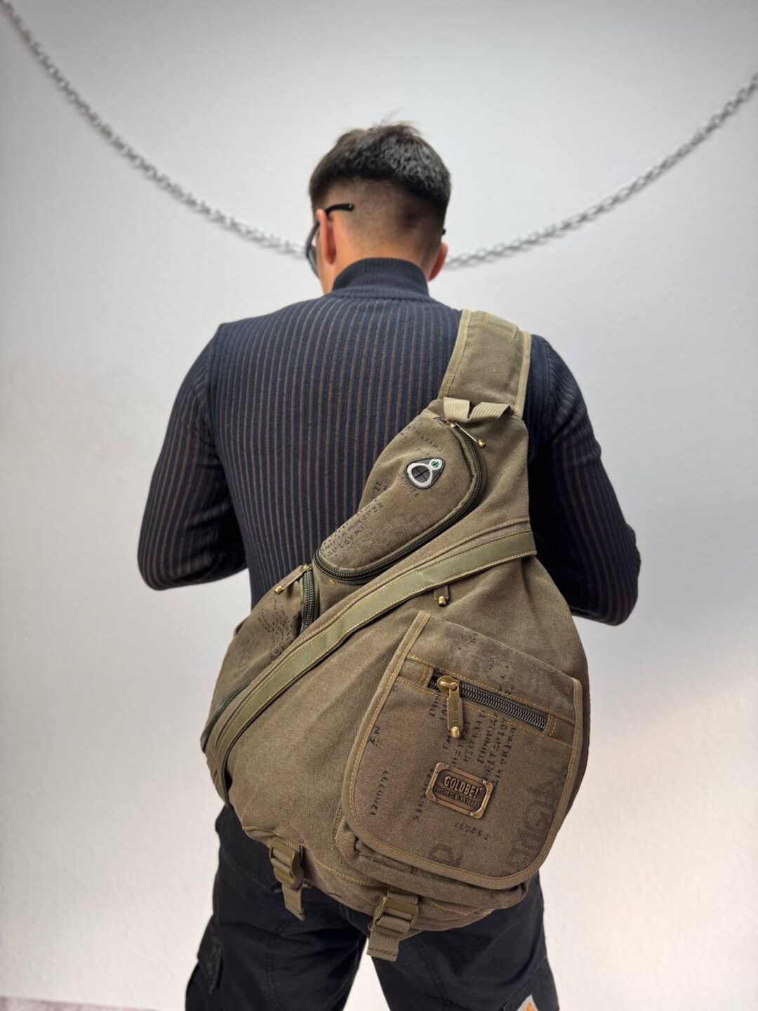 Japanese Vintage Camo Sling Bag – Distressed Military Faded Avant-garde ...