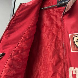 Formula 1 × NASCAR × Racing Vintage Ferrari Vodafone Jacket Bomber Red ...